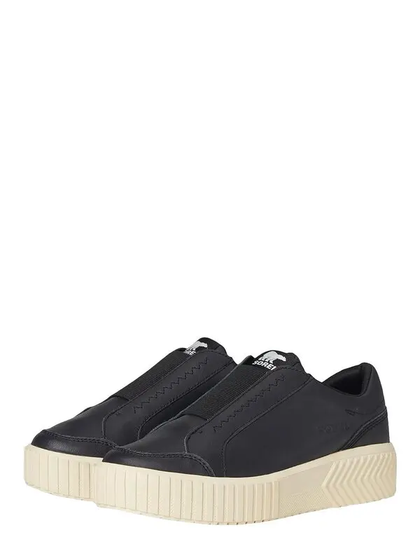 Sorel Slip-on Sneakers With Suede Upper And Lug Sole - Black