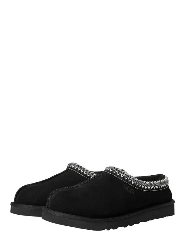 UGG Tasman Ii Suede Sheepskin Lined Slip-on Slippers - Black