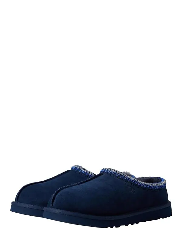 UGG Tasman Ii Suede Sheepskin Lined Slip-on Slippers - Blue