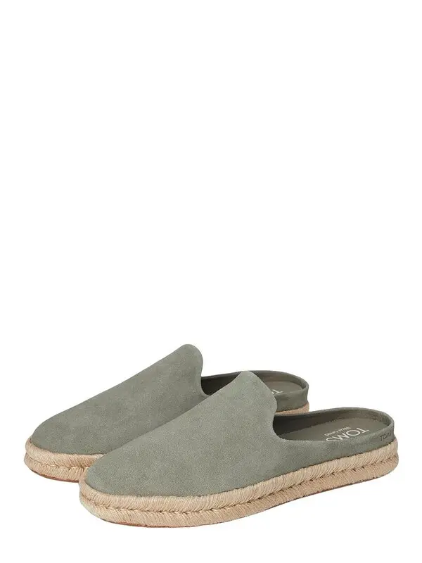Toms Santiago Mule Espadrille - Green
