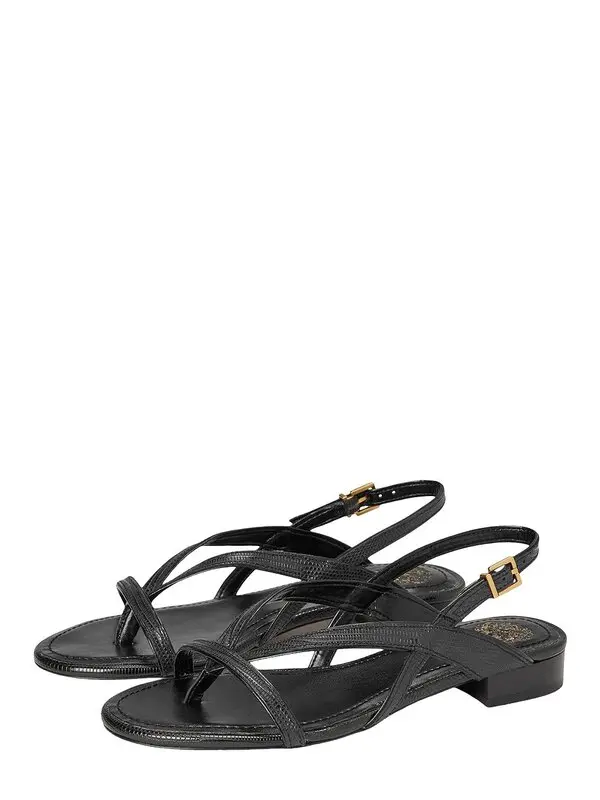 Vince Camuto Melly Strappy Block Heel Sandals - Black