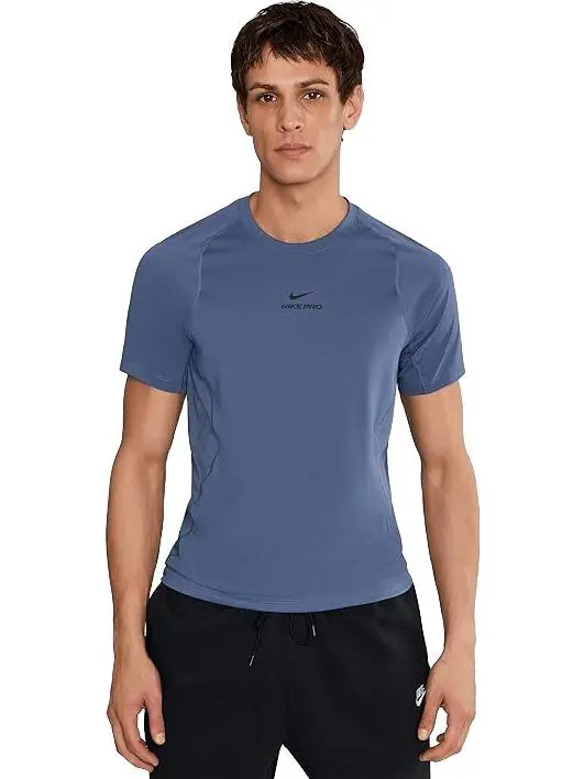Nike Pro Training Dri-fit Short Sleeve Top - Blue
