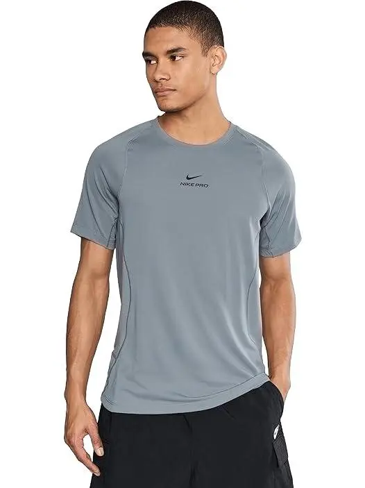 Nike Pro Training Dri-fit Short Sleeve Top - Gray