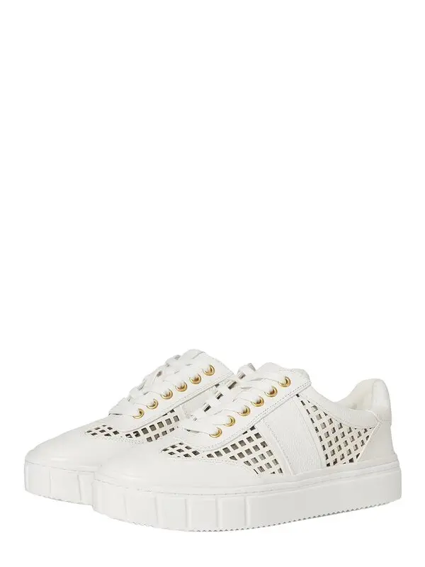 Vince Camuto Raiden Cut-out Platform Sneakers - White