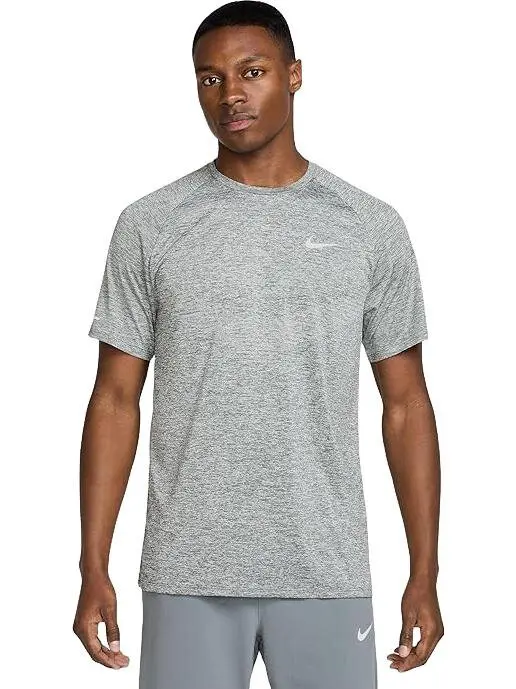 Nike Dri-fit Adv Short Sleeve Running Top - Gray