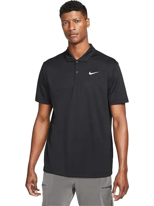 Nike Court Dri-fit Tennis Polo Clothing Obsidian - Black