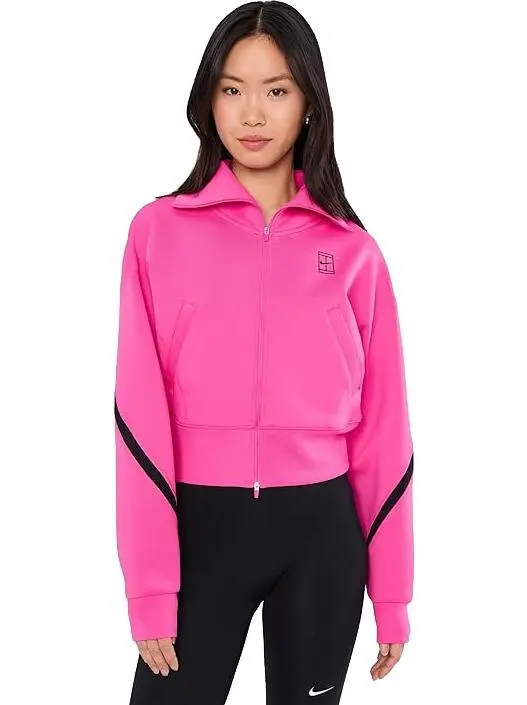 Nike Dri-fit Full-zip Tennis Jacket - Pink