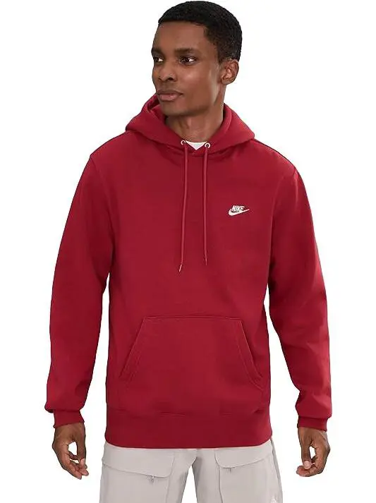 Nike Club Basketball Pullover Hoodie - Red