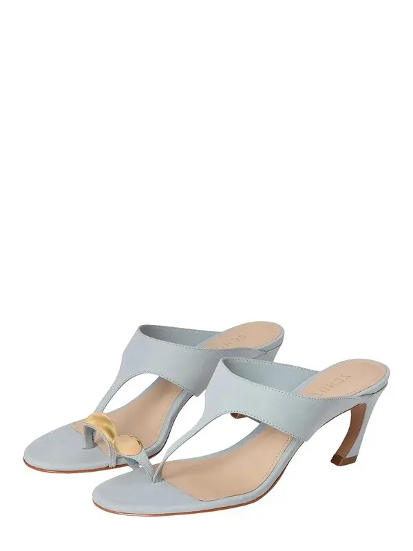 Schutz Maisie Heeled Thong Sandals - Black
