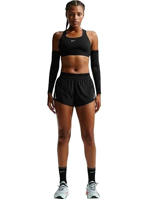 Nike Swift High-support Lightly Lined Sports Bra Bra /silver - Black