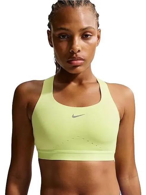 Nike Swift High-support Lightly Lined Sports Bra Bra /silver - Yellow
