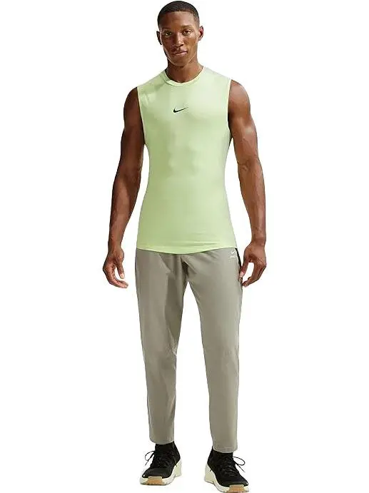 Nike Pro Training Dri-fit Pants Workout Light Army/light Liquid Lime - Gray