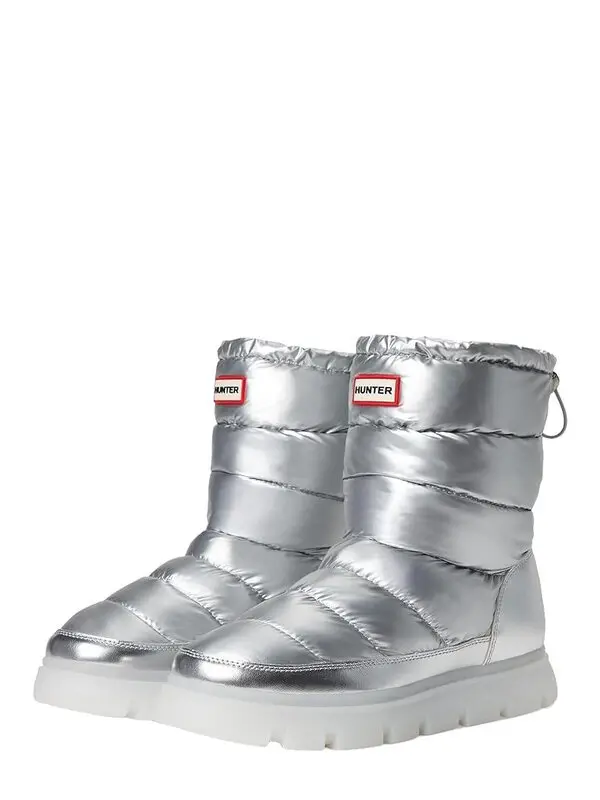 Hunter Maribels Mid Calf Boots - Silver