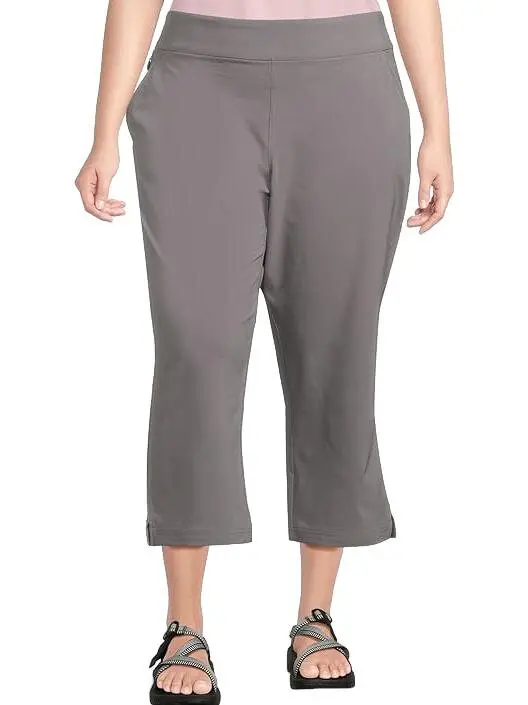 Columbia All Seasons Capri Casual Pants - Gray