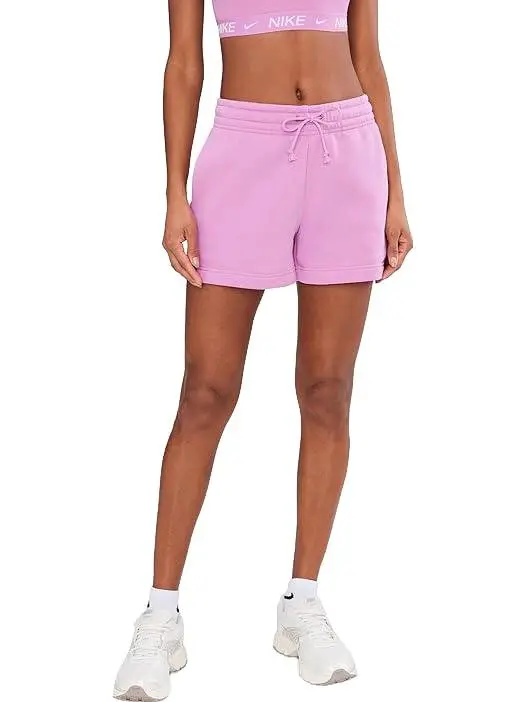 Nike Phoenix Fleece Mid-rise 4 Shorts - Pink
