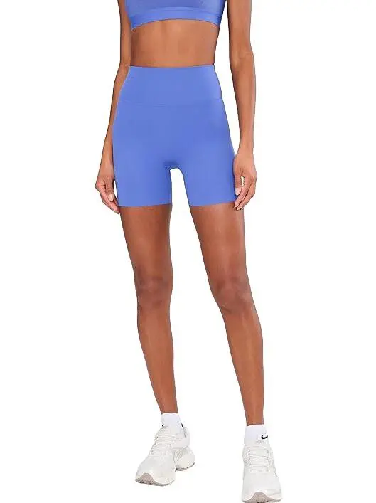 Nike Zenvy Dri-fit High-waisted 5" Biker Shorts - Blue