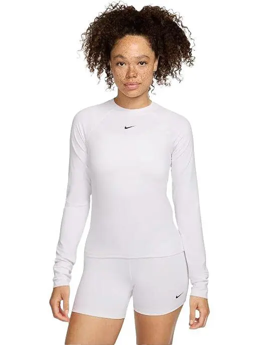 Nike Pro Dri-fit Long Sleeve Top - White/black