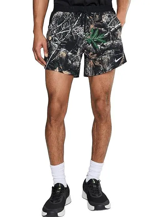 Nike Stride 5" Dri-fit Lined Running Shorts - Black