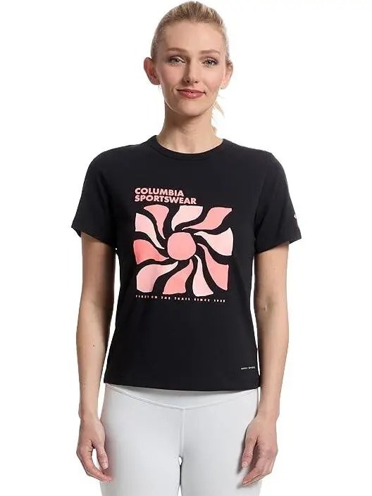 Columbia Sun Trek Graphic Short Sleeve T-shirt - Black