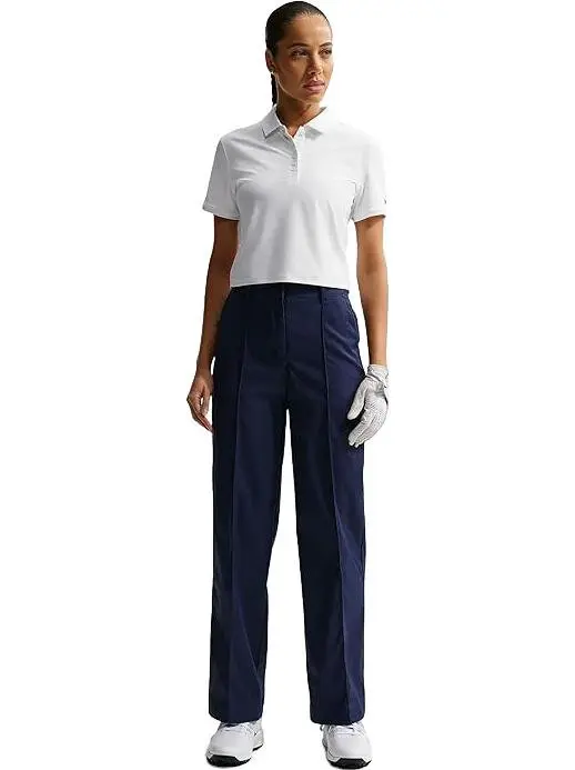 Nike Victory Dri-fit Short Sleeve Cropped Golf Polo - White