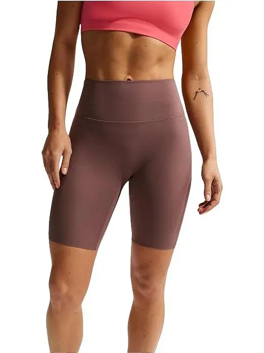Nike Zenvy Gentle-support High-waisted 8 Biker Shorts - Purple