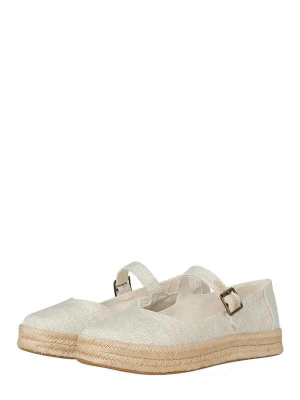 Toms Carolina Mary Jane Flatform Espadrilles - Gray
