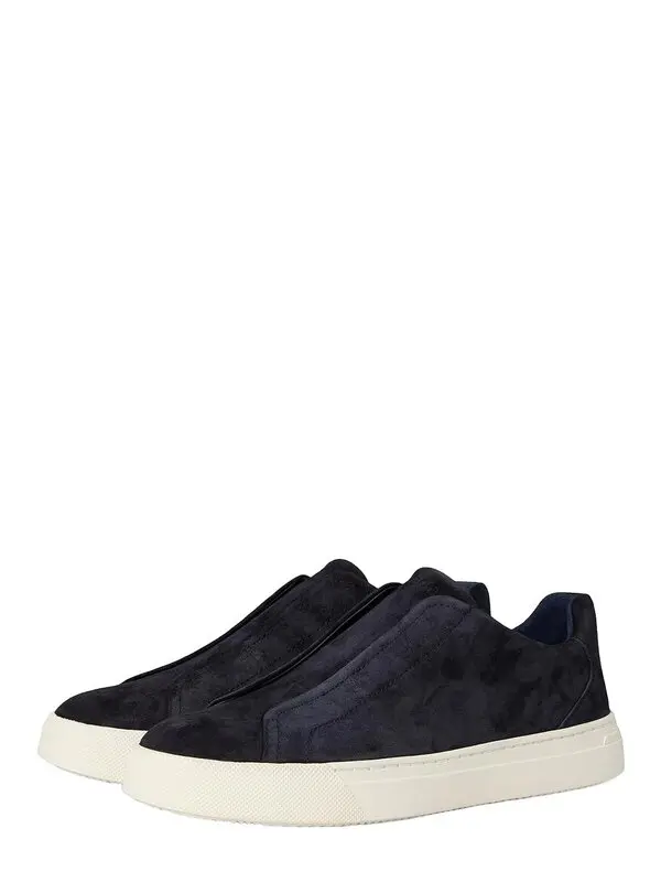 Vince Lakewood Suede Slip-on Sneakers - Navy
