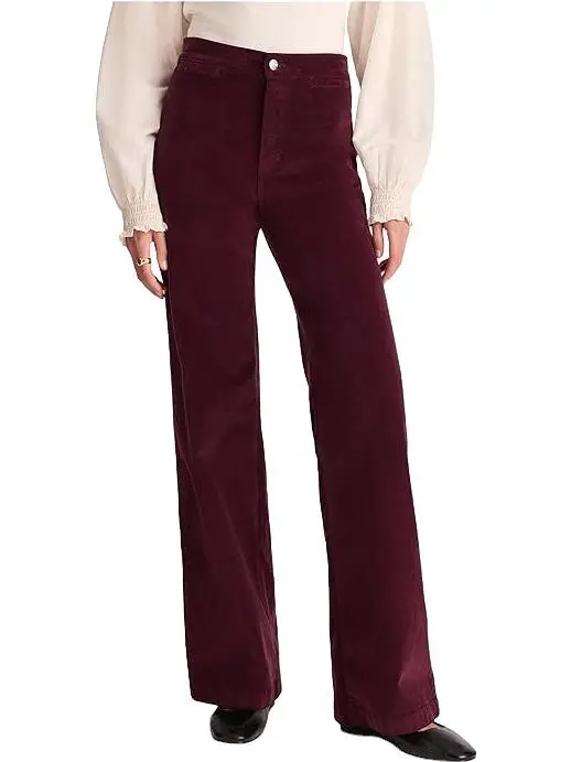 Madewell The Wide Leg Corduroy Pants - Mahogany