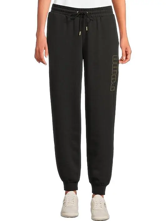 PUMA Maximal Metallic Comfort Fleece Sweatpants - Black