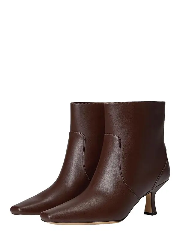 COACH Sculpted C Kitten Heel Bootie - Tan