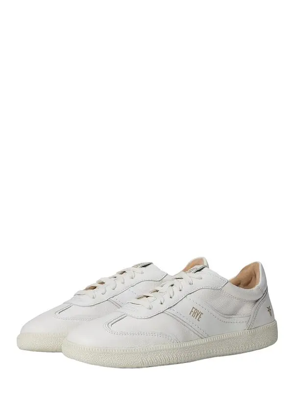 THE FRYE COMPANY Milly Low Lace Leather Sneakers - White