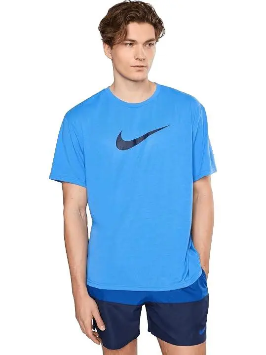 Nike Dri-fit Uv Short Sleeve Top - Blue Crystal
