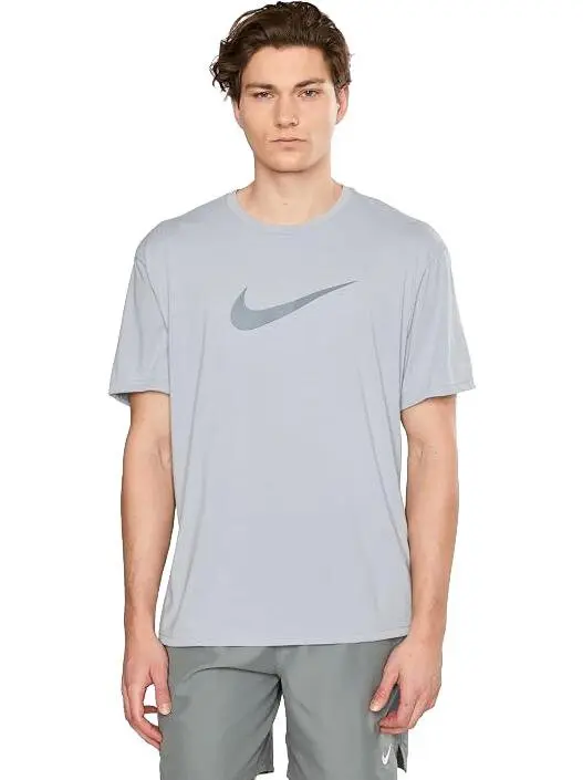 Nike Dri-fit Uv Short Sleeve Top - Wolf Grey