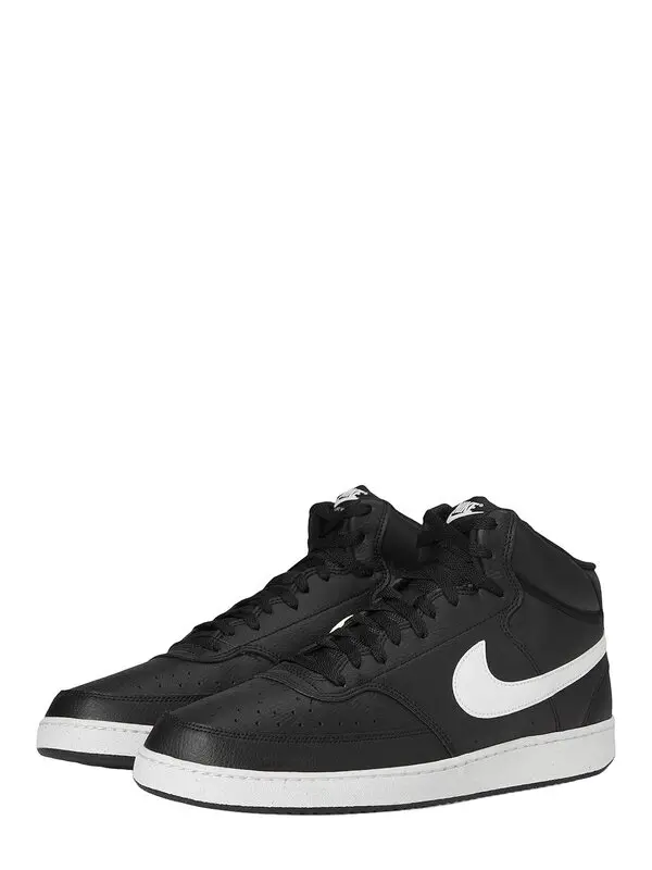 Nike Court Vision Mid Next Nature High Top Sneakers - Black