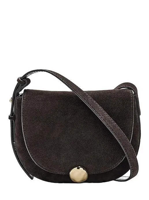 Madewell Suede Dakota Saddle Crossbody Bag - Brown