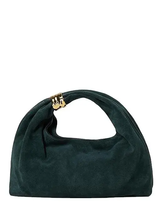 Madewell Suede Hand Held Ring Pouch Shoulder Handbag - Blue