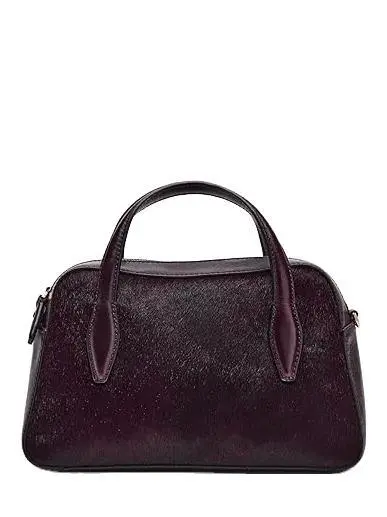Madewell Haircalf Satchel Handbag - Brown
