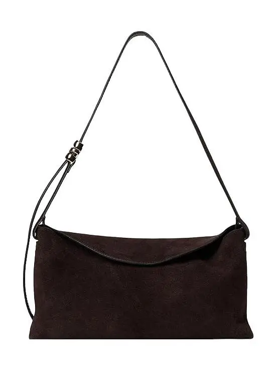 Madewell Suede Shoulder Handbag - Brown