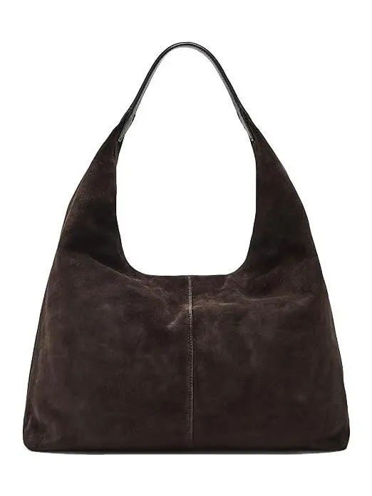 Madewell Suede Slouchy Shoulder Tote - Brown