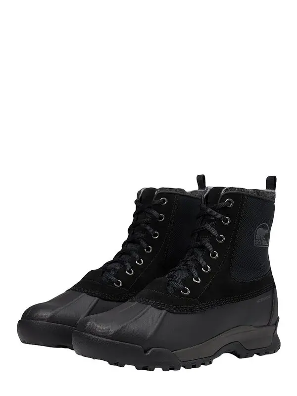 Sorel Buxton Lite Waterproof Lace-up Boots - Black