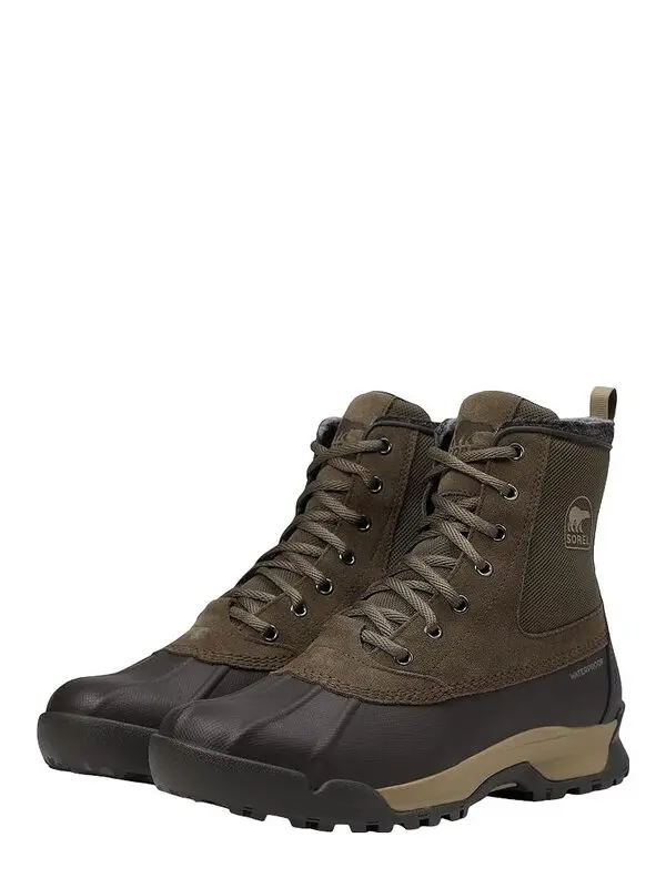 Sorel Buxton Lite Waterproof Lace-up Boots - Brown