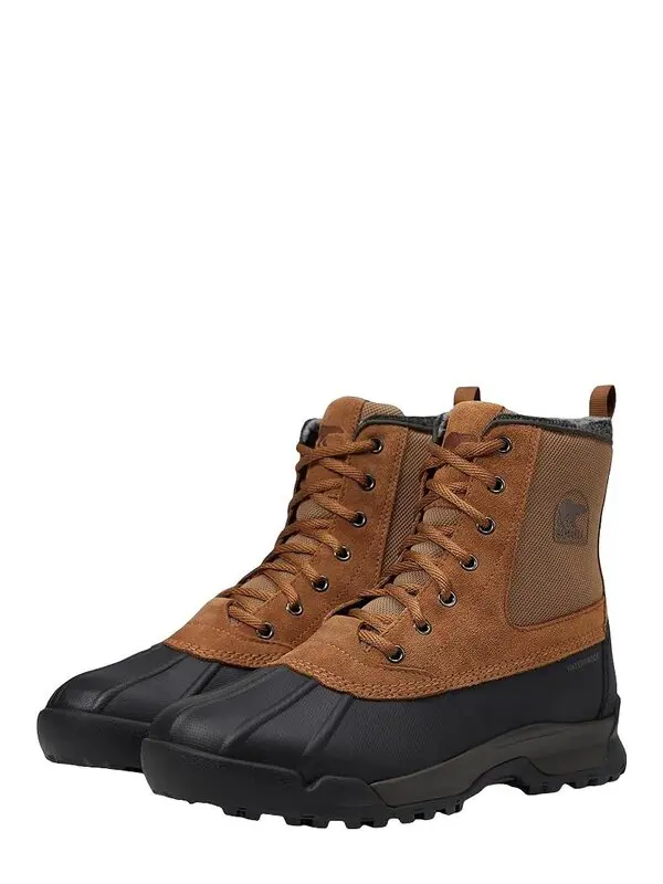Sorel Buxton Lite Waterproof Lace-up Boots - Tan