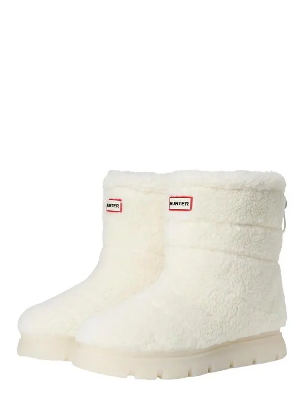 Hunter Maran Faux Fur Boots - White