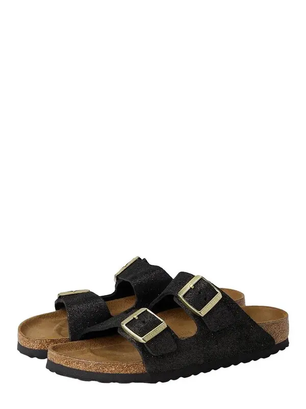 BIRKENSTOCK Arizona Metallic Sandals - Black