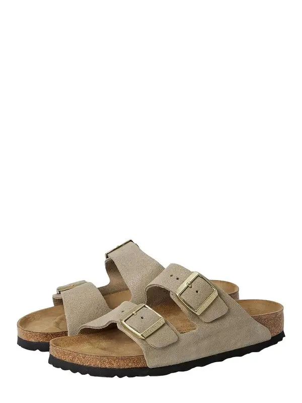 BIRKENSTOCK Arizona Metallic Sandals - Taupe
