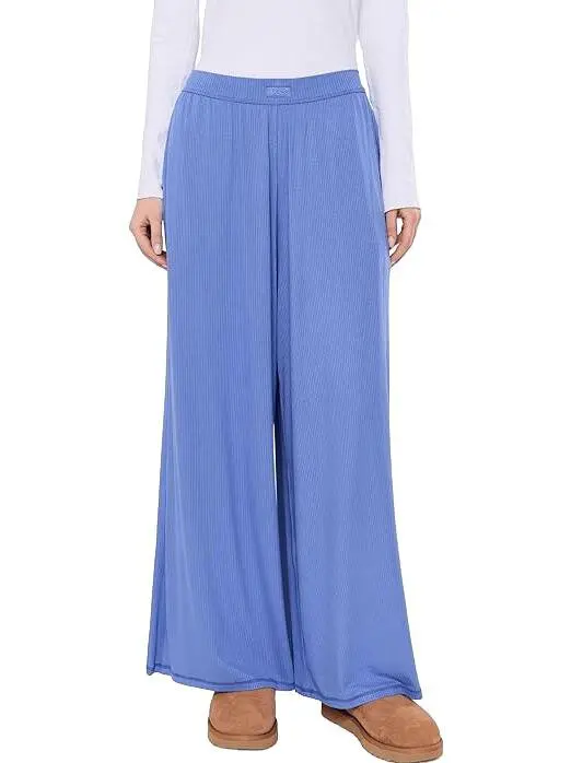 UGG Imogen Ribbed Wide Leg Pants - Blue