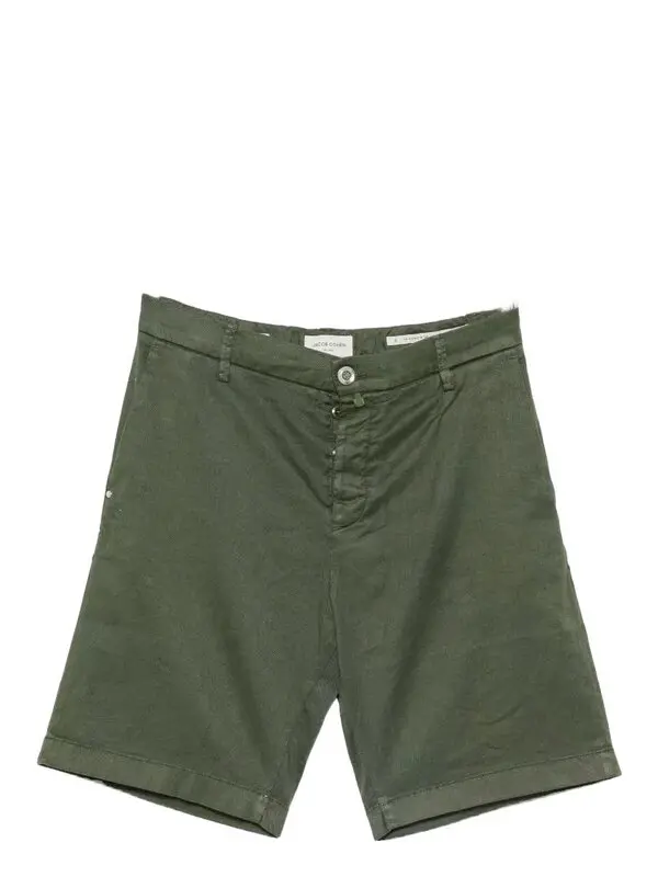 Jacob Cohen George Button-fastening Shorts - Green