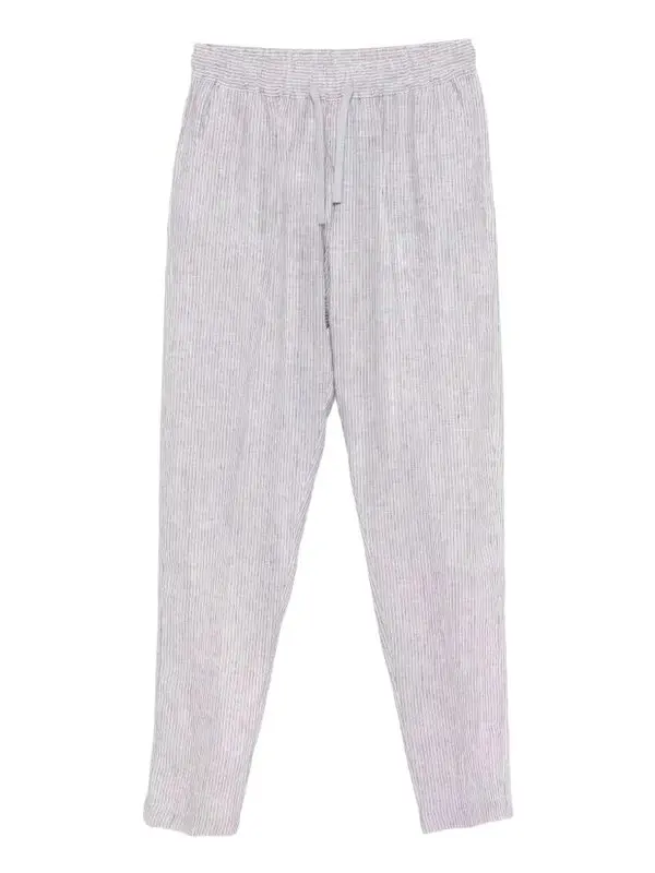 Fedeli Striped Drawstring Trousers - Neutrals