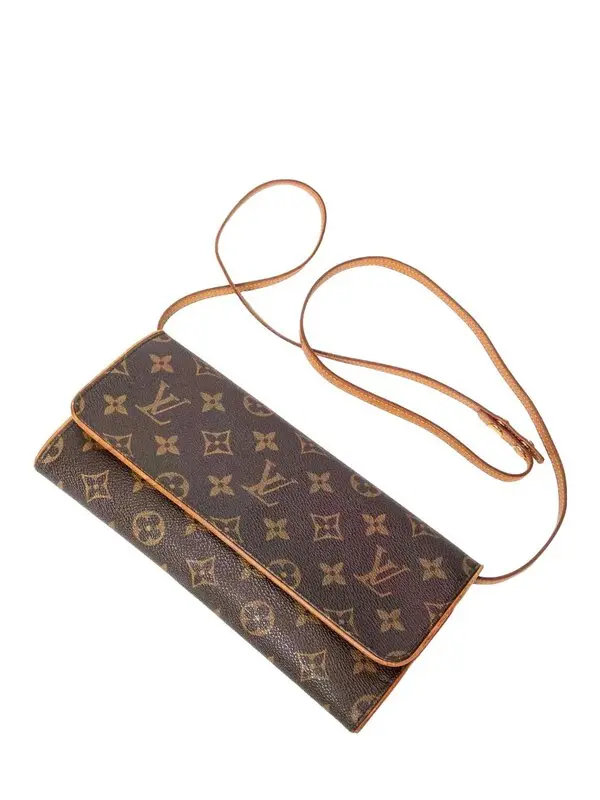 LOUIS VUITTON Twin Gm Monogram Shoulder Bag - Brown