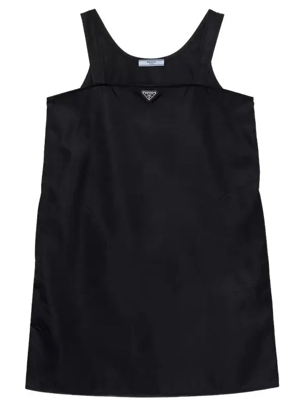 Prada Re-nylon Mini Dress - Black